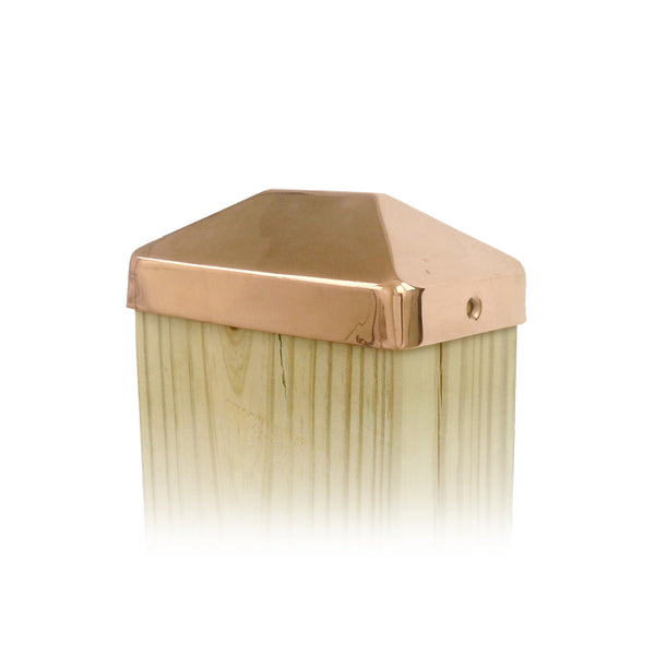 Copper Pyramid Post Cap - 4x4, 4x6, 5x5, 6x6, 8x8 | Copper Tops USA