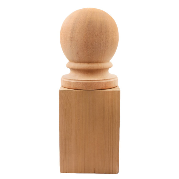 Wood Ball Top Post Caps - Wood Deck Post Tops | Copper Tops USA